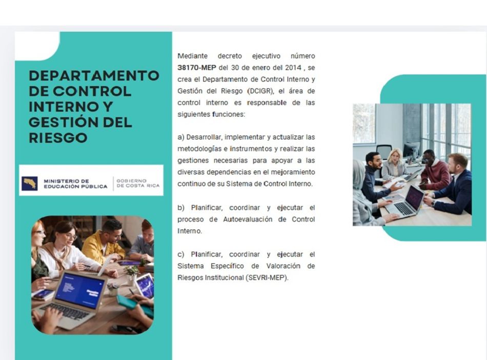 Control interno | Ministerio de Educación Pública
